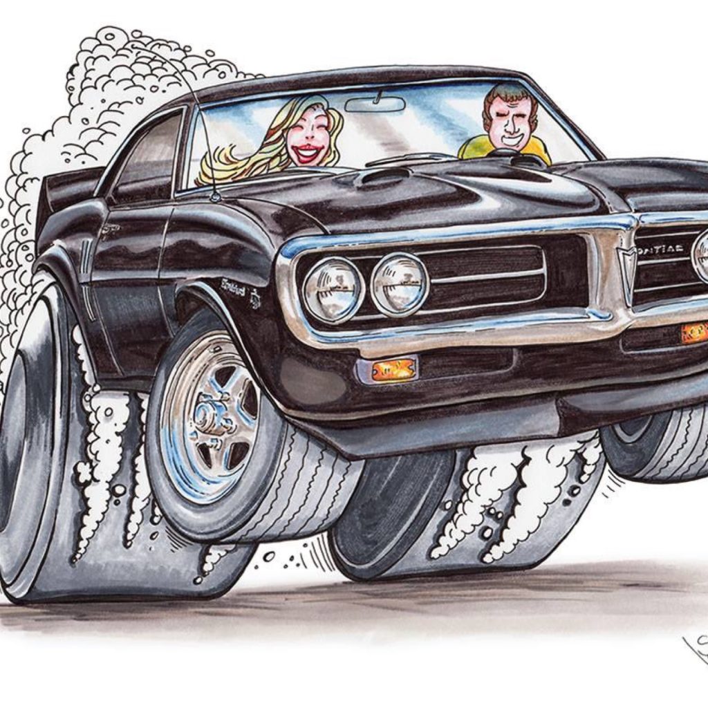 67 Firebird Cartoon | Shannon Watts Art & Design